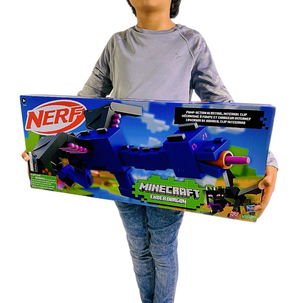 NERF Minecraft Ender Dragon Lanzador – Open Box
