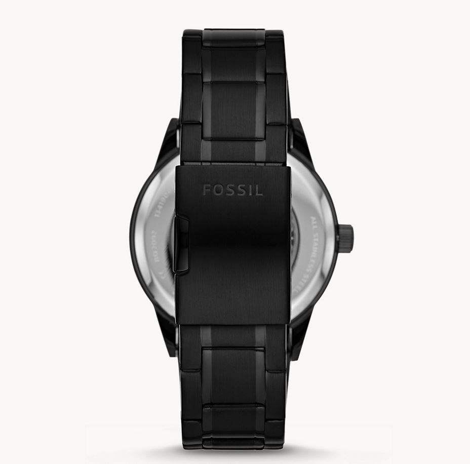 Reloj Fossil Flynn Automático de Acero Inoxidable tono negro BQ2092 ...