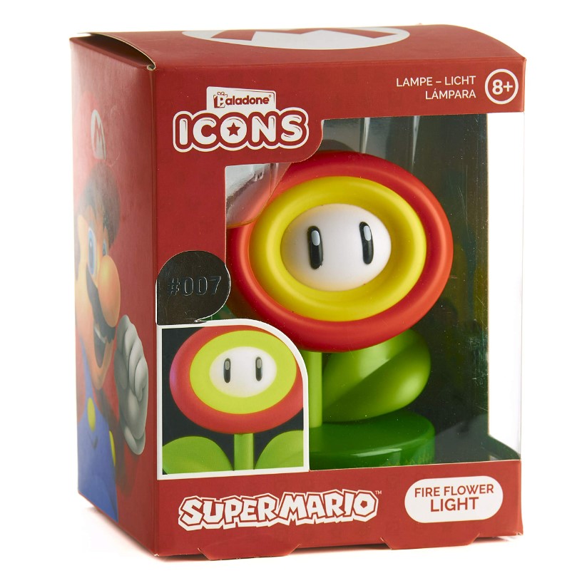 Super Mario Lámpara Fire Flower – Open Box