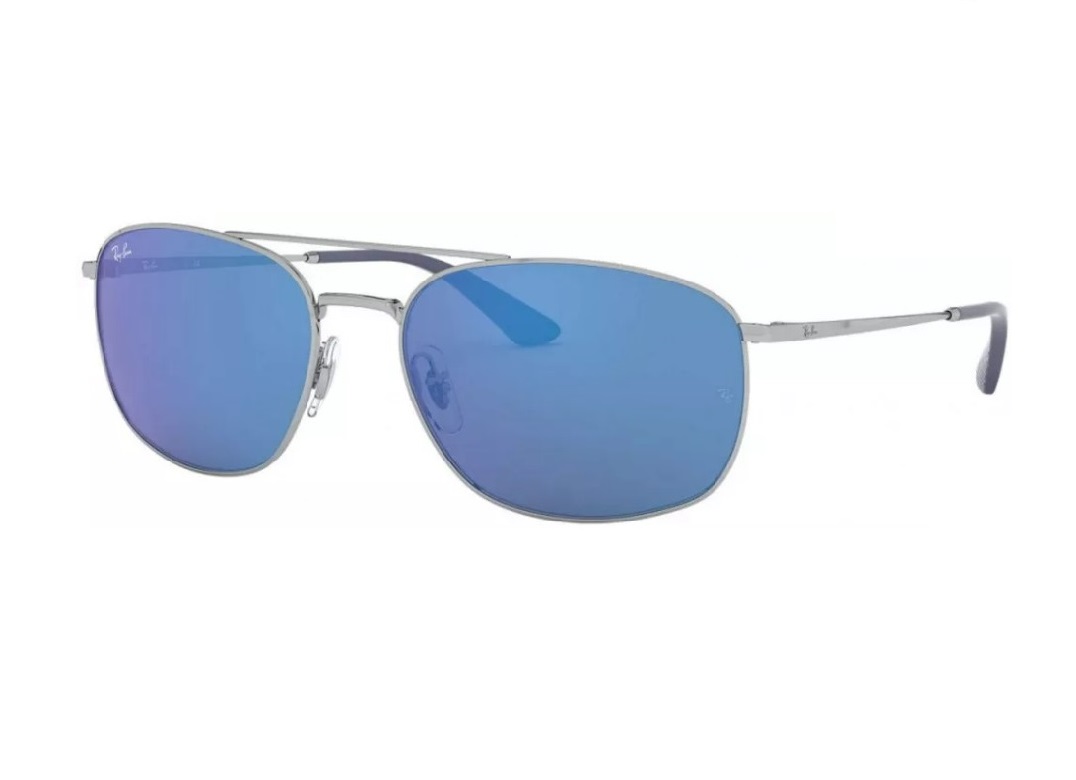 Ray Ban RB3654 003/55 Plateado Azul Efecto Espejo – Open Box