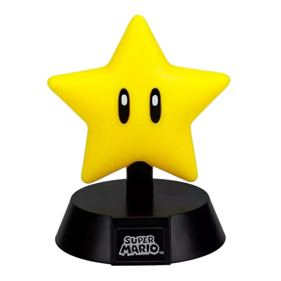 Paladone Icons Lámpara Super Estrella Mario Bros – Open Box