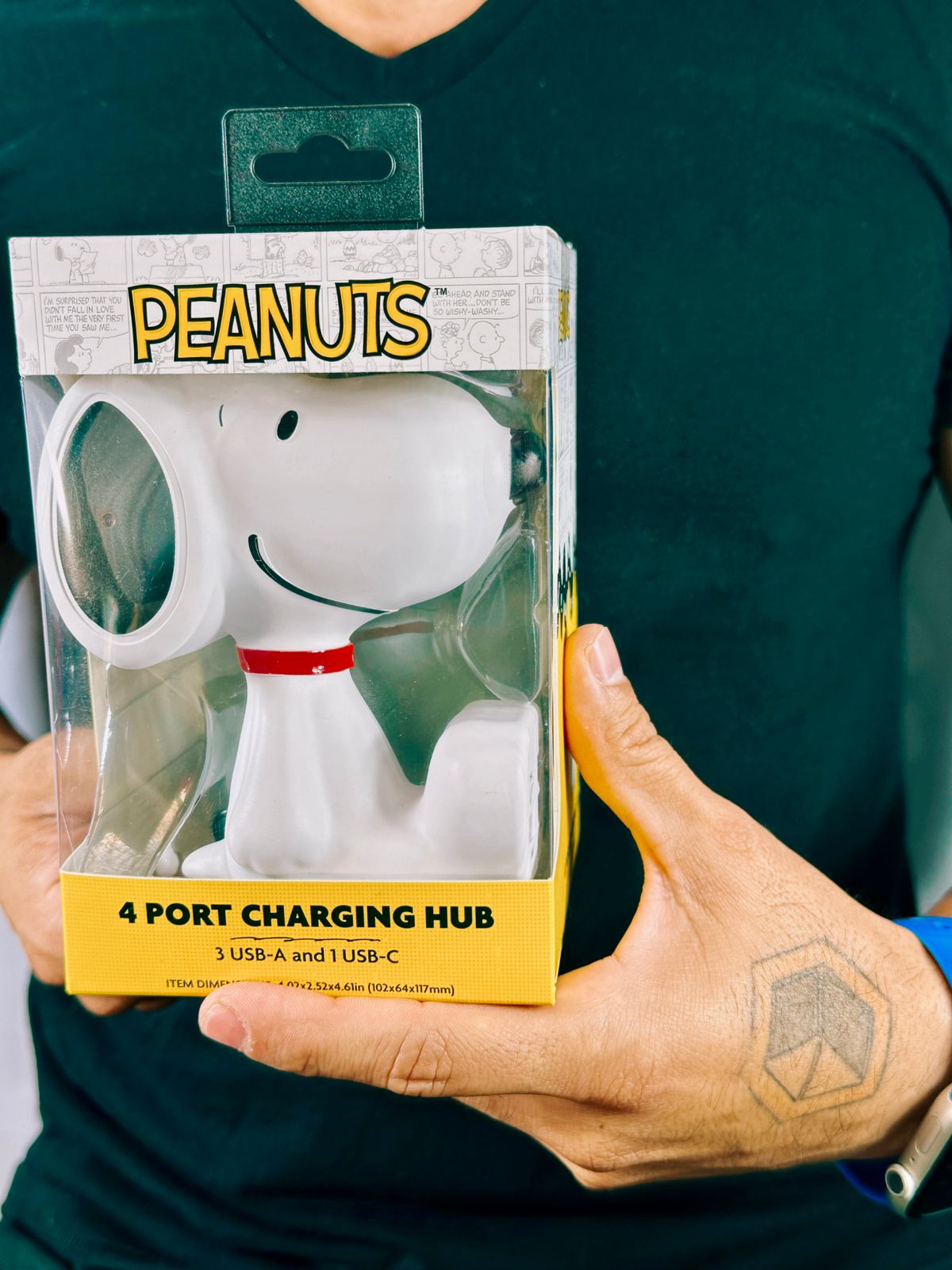 Snoopy Centro de carga de 4 puertos – Open Box